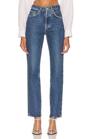 AGOLDE Lana Mid Rise Straight Jeans