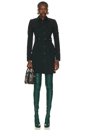 Bottega Veneta Criss Cross Viscose Silk Dress - Black
