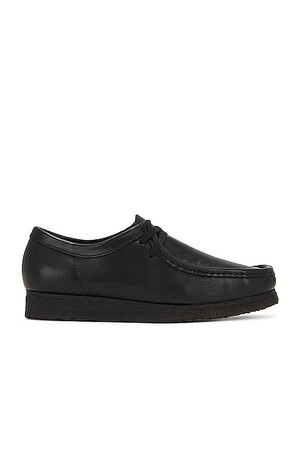 Clarks Wallabee Lace Up Shoes - Black
