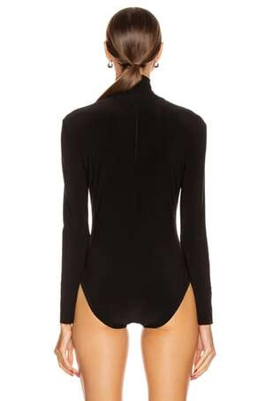 Norma Kamali Long Sleeve Turtleneck Bodysuit