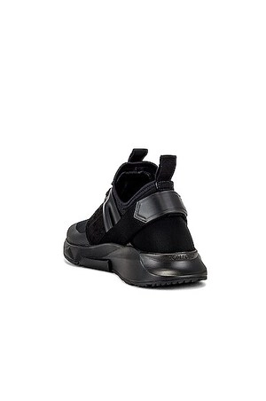 TOM FORD Jago Velvet & Neoprene Sneakers - Full Black