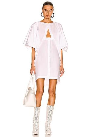 ALAÃA Alaïa Sleeveless Hooded Dress - Blanc