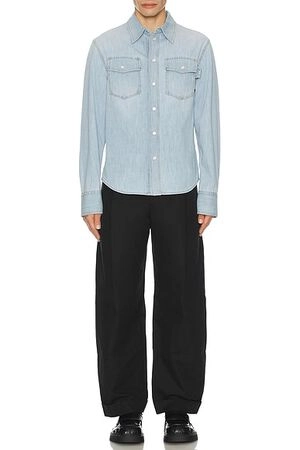 Bottega Veneta Bleached Light Denim Shirt