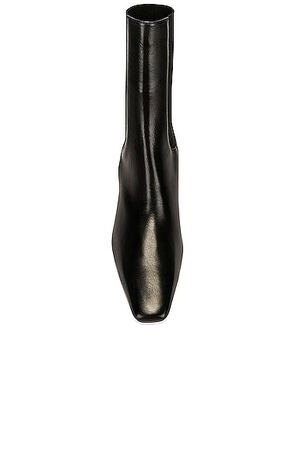 TOTEME The Mid Heel Boot - Black