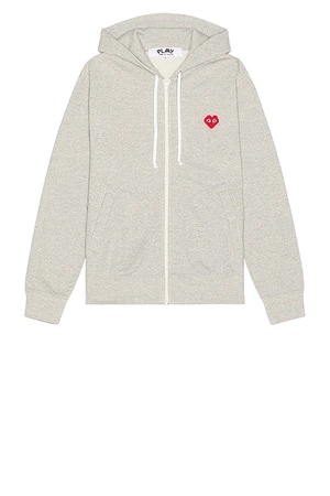 Play Comme Des Garcon Invader Zip-up Hoodie