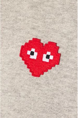 Play Comme Des Garcon Invader Zip-up Hoodie