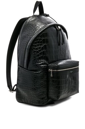 Saint Laurent City Backpack In -embossed Leather