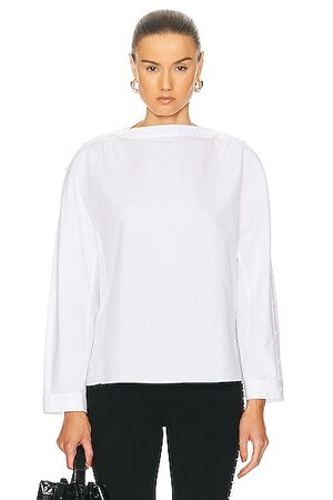 Alaïa Button-up Shirt - Blanc