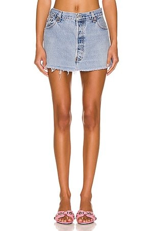 EB DENIM Vintage Mini Skirt - Light