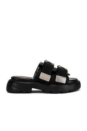 Bottega Veneta Flash Buckle Sandals - Black