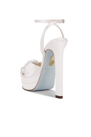 AQUAZZURA Cupid 130 Plateau Sandal - White