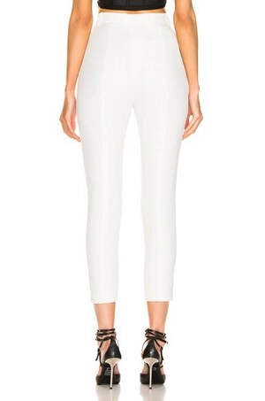 Alexander McQueen High Waisted Cigarette Trousers