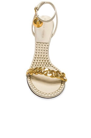 Bottega Veneta Ankle Strap Sandals With Chain Link Detailing - String