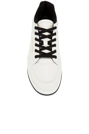 Saint Laurent Sl61 Low Top Sneaker Cuir Meridiano Micro Perf