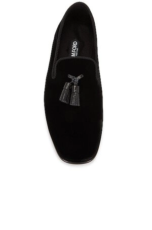 TOM FORD Velvet Tassel Loafers