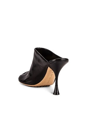 Bottega Veneta Dot Sock Mules In Lambskin Leather - Black