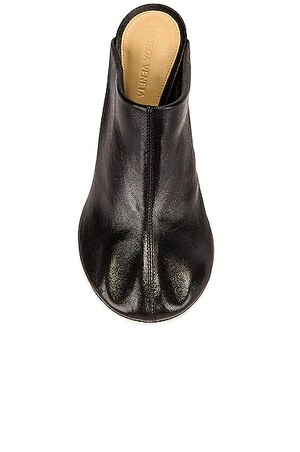 Bottega Veneta Dot Sock Mules In Lambskin Leather - Black