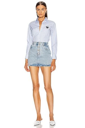 Play Comme Des Garcon Striped Button-down Shirt