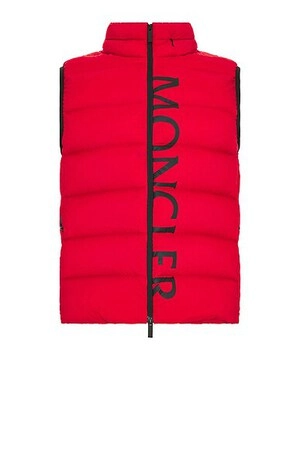 Moncler Amak Puffer Vest - Red