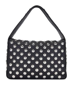 Khaite Elena Studded Shoulder Bag - Black