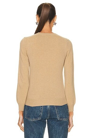 Play Comme Des Garcon V-neck Pullover Sweater - Camel