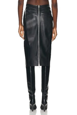 Alaïa Leather Pencil Skirt