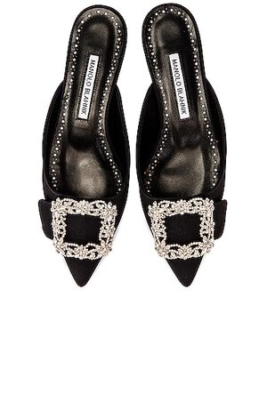 Manolo Blahnik Maysale 10 Jewel Mule