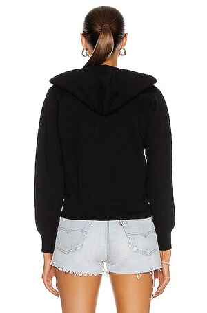 Play Comme Des Garcon Zip-front Hoodie - Black