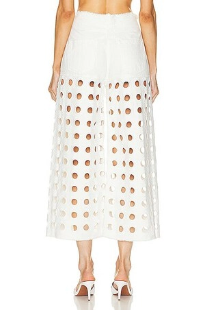 Alaïa Low Waist Cutout Denim Trousers