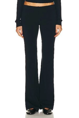 Sprwmn Micro Flare Jersey Trousers - Navy