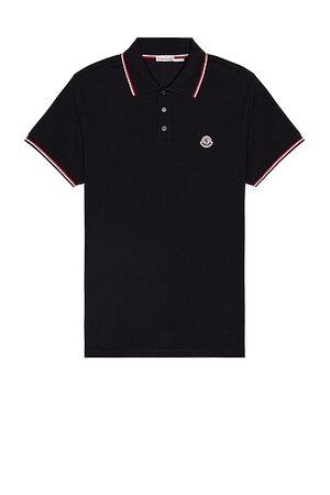 Moncler Short Sleeve Polo - Navy