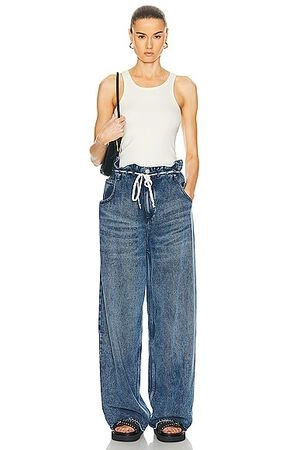 Isabel Marant Étoile Jordy Baggy Wide Leg Jeans - Light Blue