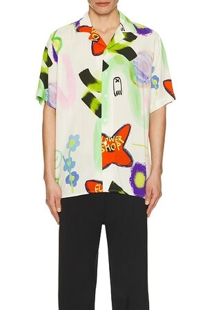 Oas Flower Shop Viscose Shirt - Multi