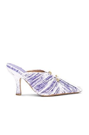 Bottega Veneta Velvet Pointed Toe Mule Pump