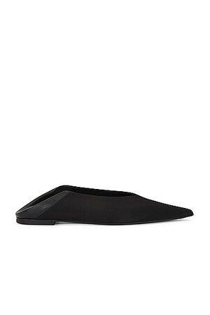 Saint Laurent Carolyn Flat Slipper - Noir