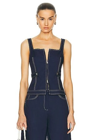 Simkhai Dolce Zip Up Top