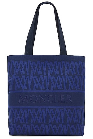 Moncler Monogram Knit Tote Bag - Navy