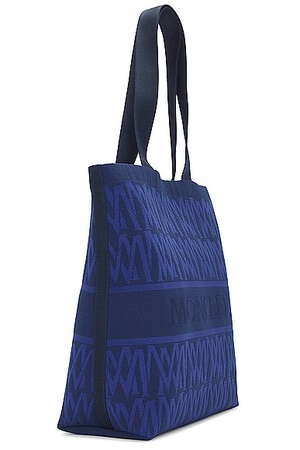 Moncler Monogram Knit Tote Bag - Navy
