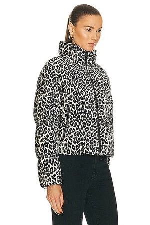 Moncler Leopard Print Puffer Jacket