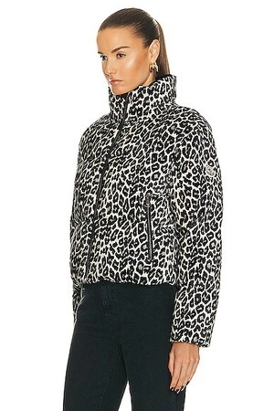 Moncler Leopard Print Puffer Jacket