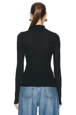 Guest In Residence Ribbed Turtleneck Top