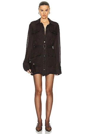 Saint Laurent Silk Shirt Dress