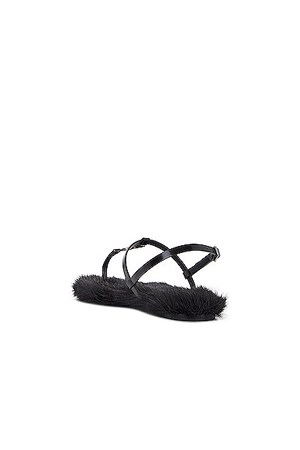 Saint Laurent Cassandra Flat Sandal