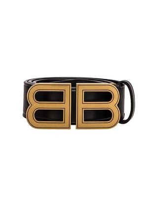 Balenciaga Bb Hourglass Belt - Black