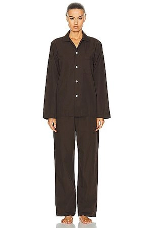 TEKLA Long Sleeve Shirt - Coffee