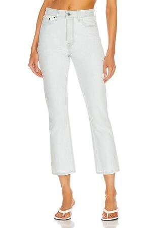 GRLFRND Karolina High Rise Straight Crop Jeans