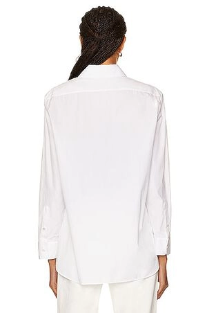 THE ROW Sisilia Shirt White Cotton Poplin - Optic White