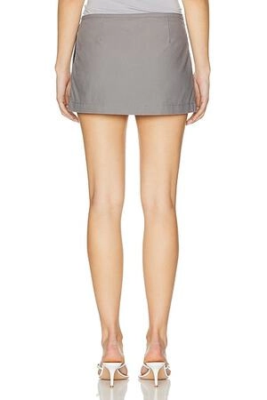 HELSA Workwear Apron Mini Skirt - Dark Grey