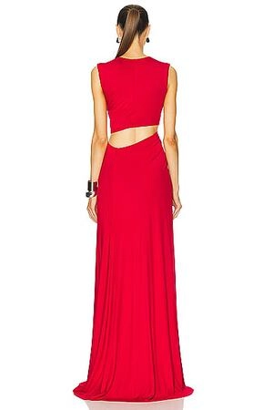 SID NEIGUM Triple Loop Knit Dress - Red