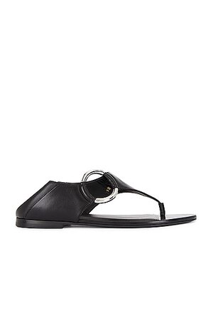 Saint Laurent Leather Flat Sandal